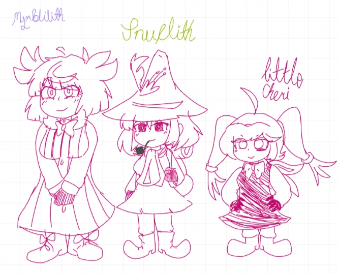 The succubi as the Mymble siblings from Moomins | Fandom