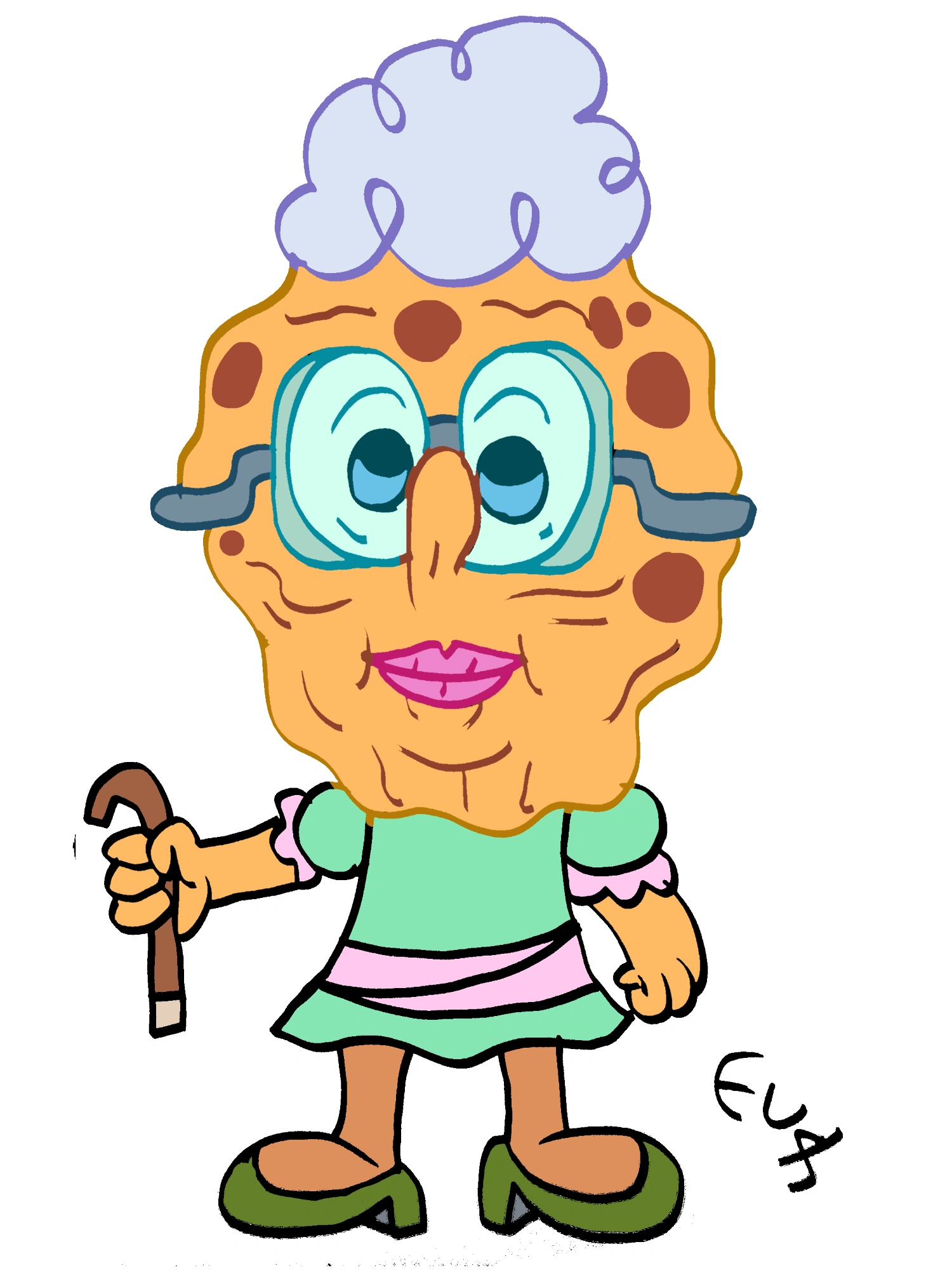 Our drawing of Grandma SquarePants | Fandom