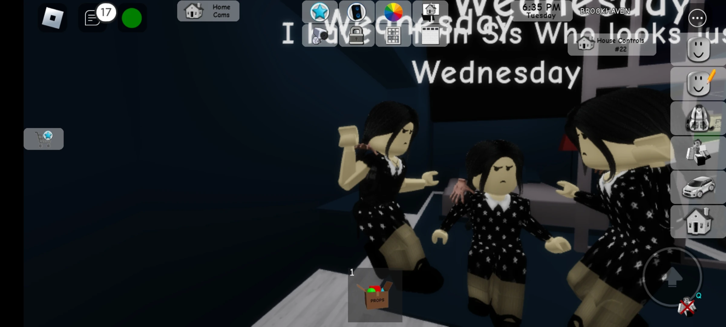 Wednesday party in Roblox Brookhaven screenshot | Fandom