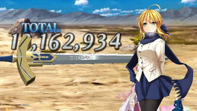Artoria Pendragon Lv.120 NP5 - Excalibur Damage Test 💙⚔️ | Fandom