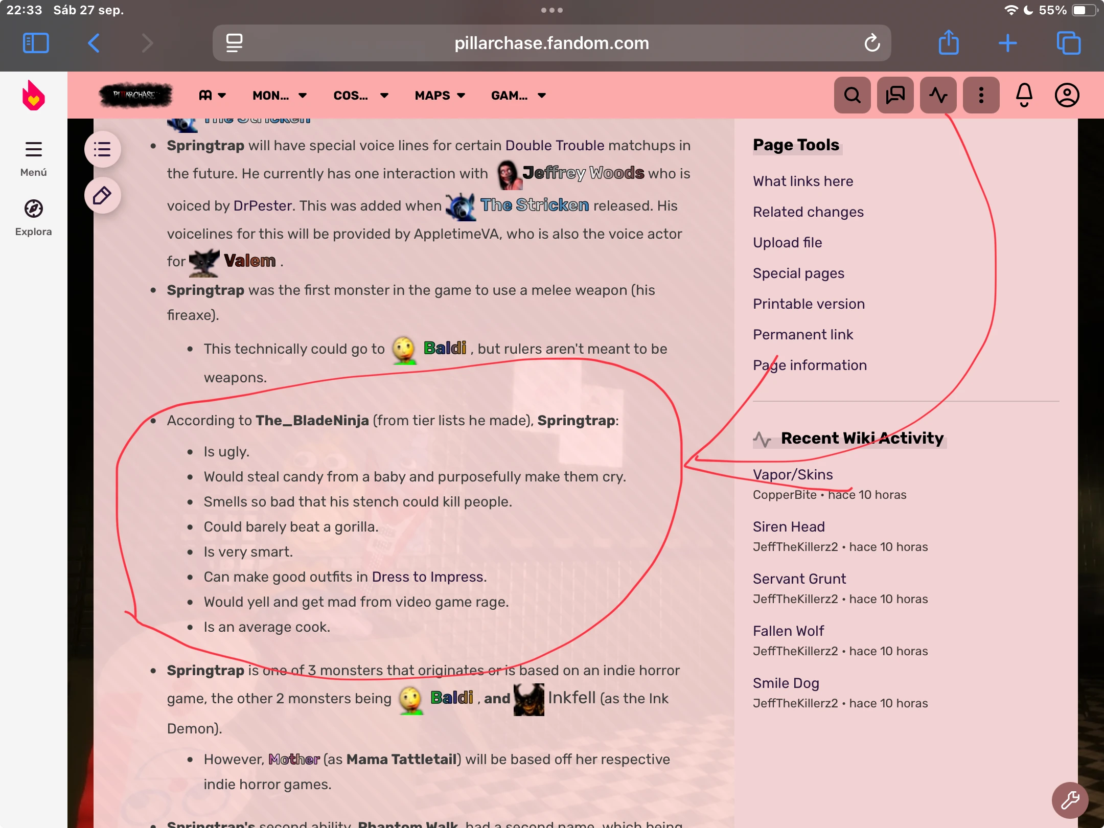 NO BLADE PLEASE, YOU CAN’T REDESIGN SPRINGTRAP LIKE THIS HE’S NOT BAD ...