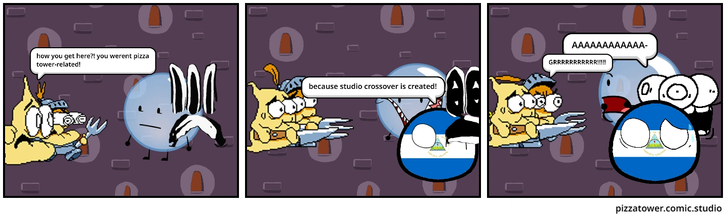 pizza tower + bfdi + interminable rooms + countryballs? | Fandom