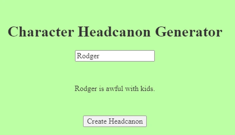 Random head cannon generator Stuff :P | Fandom