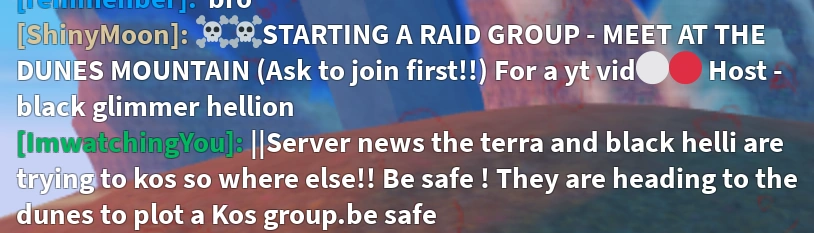 Bro, raid group vs kos group | Fandom