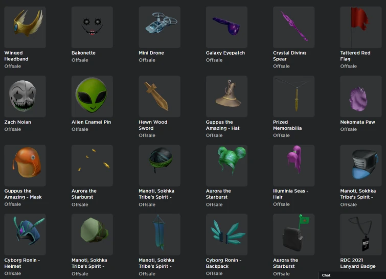 Does anyone know what the free, off sale items are? | Fandom