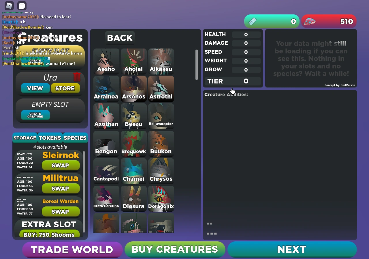 TRADING INVENTORY! (YEBA IS ON RESERVE, SO IT IS NFT) | Fandom