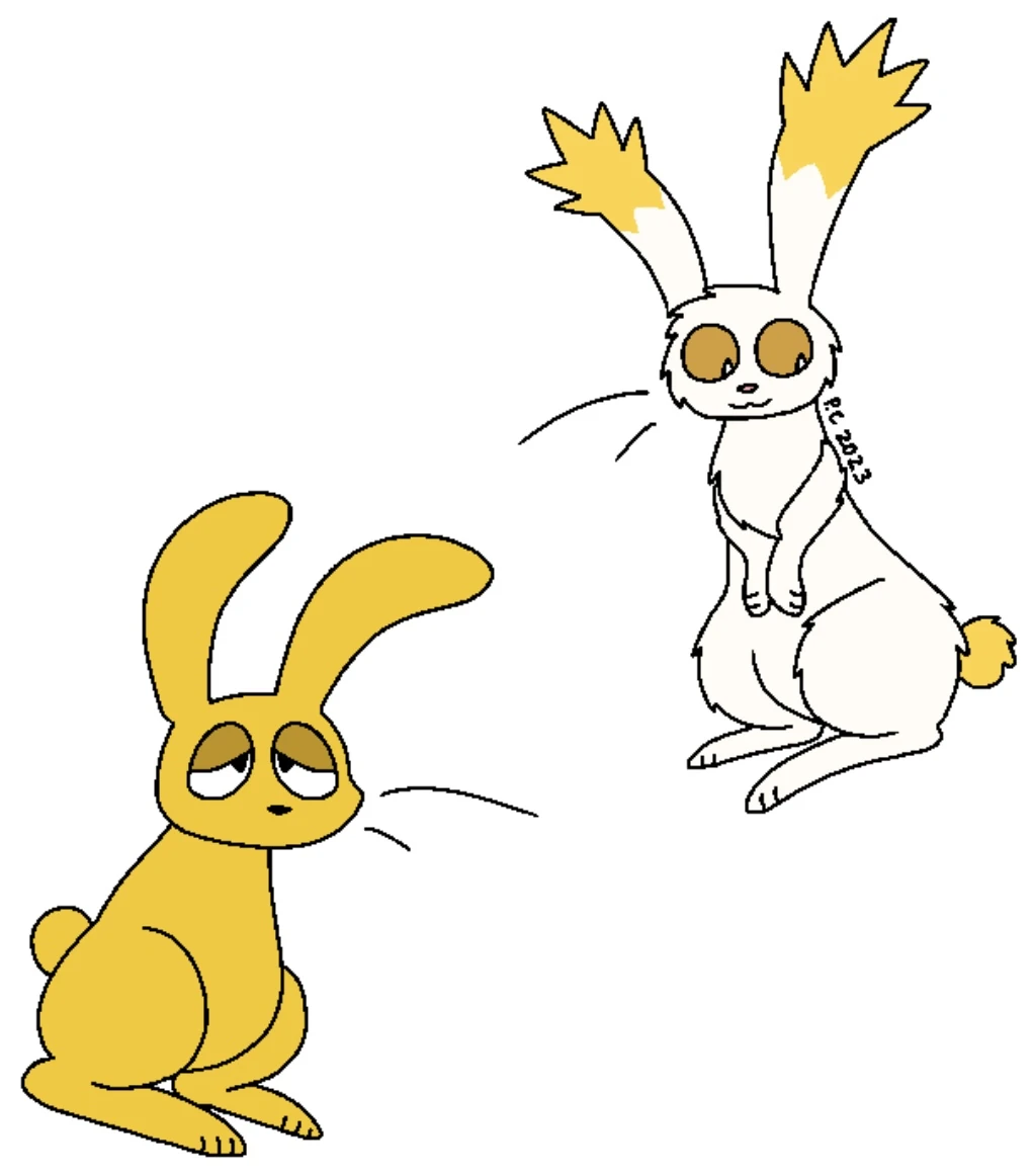 drawing of mips and star bunny | Fandom