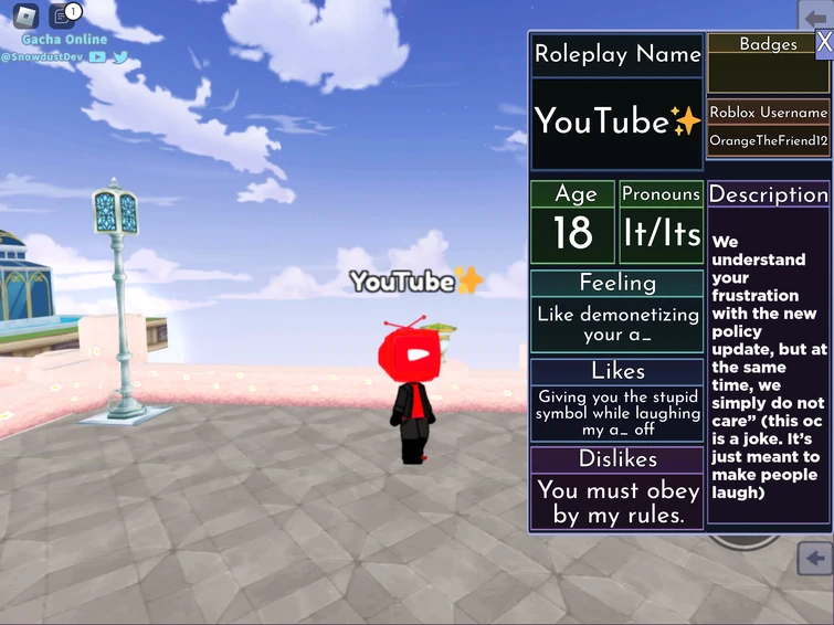 Cringe oc bios 1 | Fandom