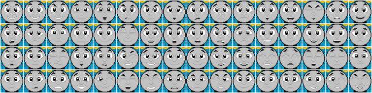 Art Showcase: Thomas' facial expressions for the Thomas front-View sprite by the Cj-The-Creator ...