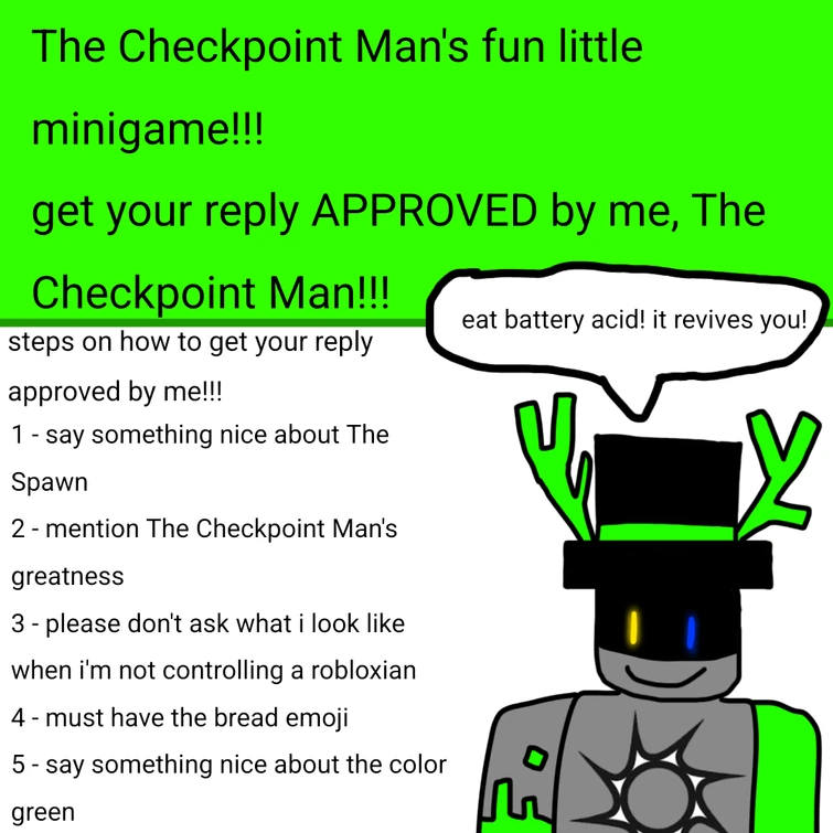 THE CHECKPOINT MAN!!! | Fandom