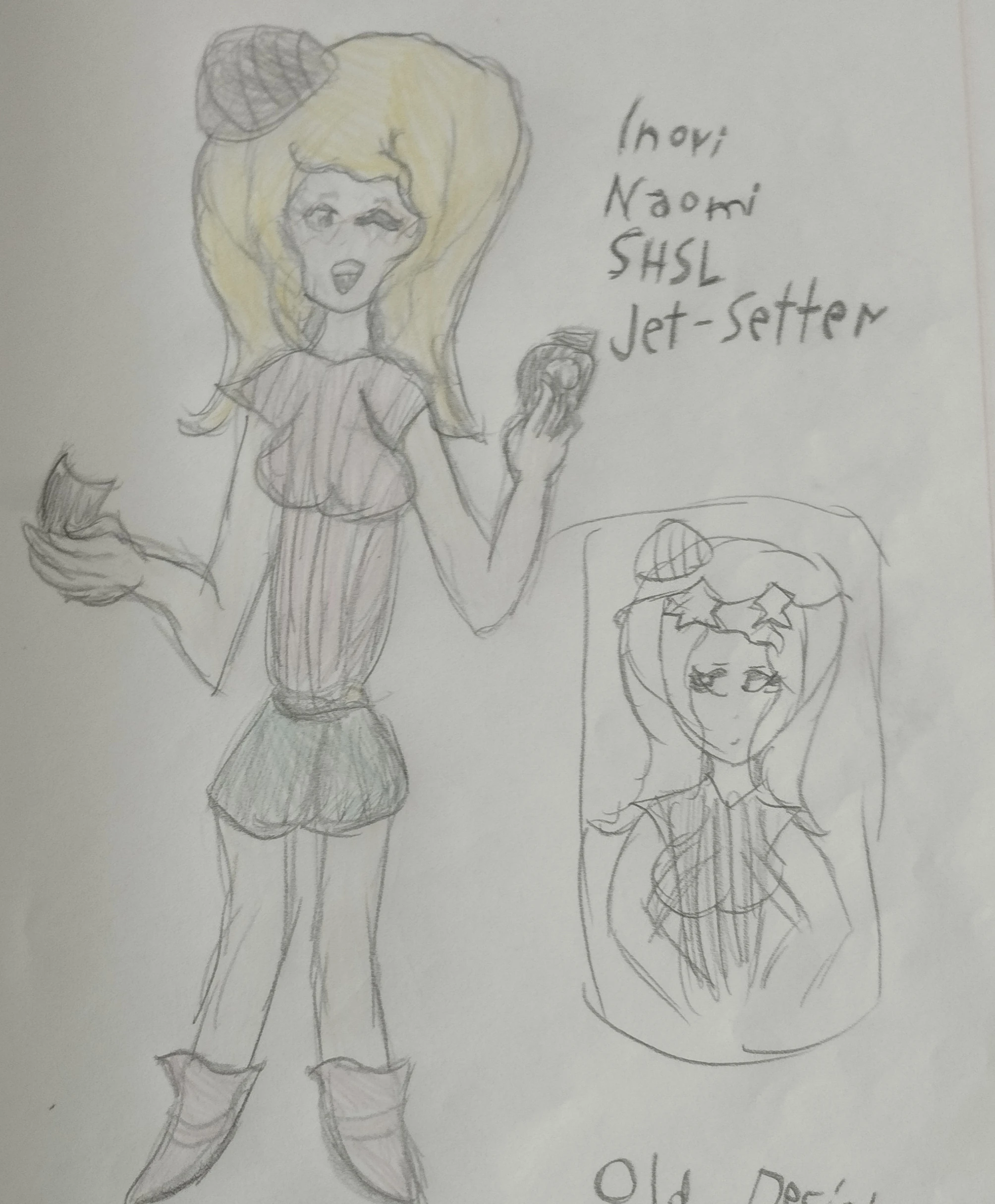 Colored sketch of my SHSL Jet-Setter OC (beta design on replies) | Fandom