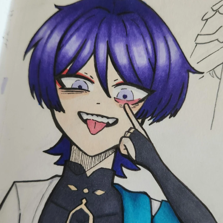 Scara but I didn't use a ref and I'm blue/purple colorblind | Fandom
