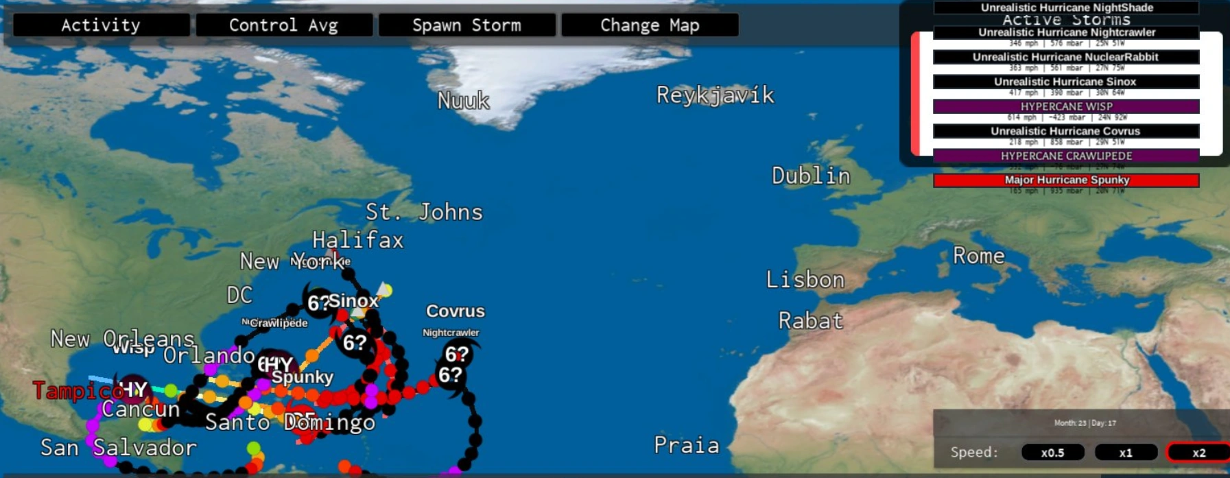 Destoryed the Bahamas with gootraxian themed hurricanes. | Fandom