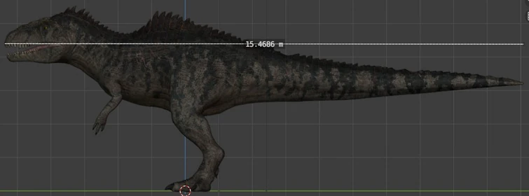 giganotosaurus size jwe2 and jwd 15.5m? | Fandom