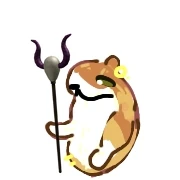 Chomik holding staff (art) | Fandom