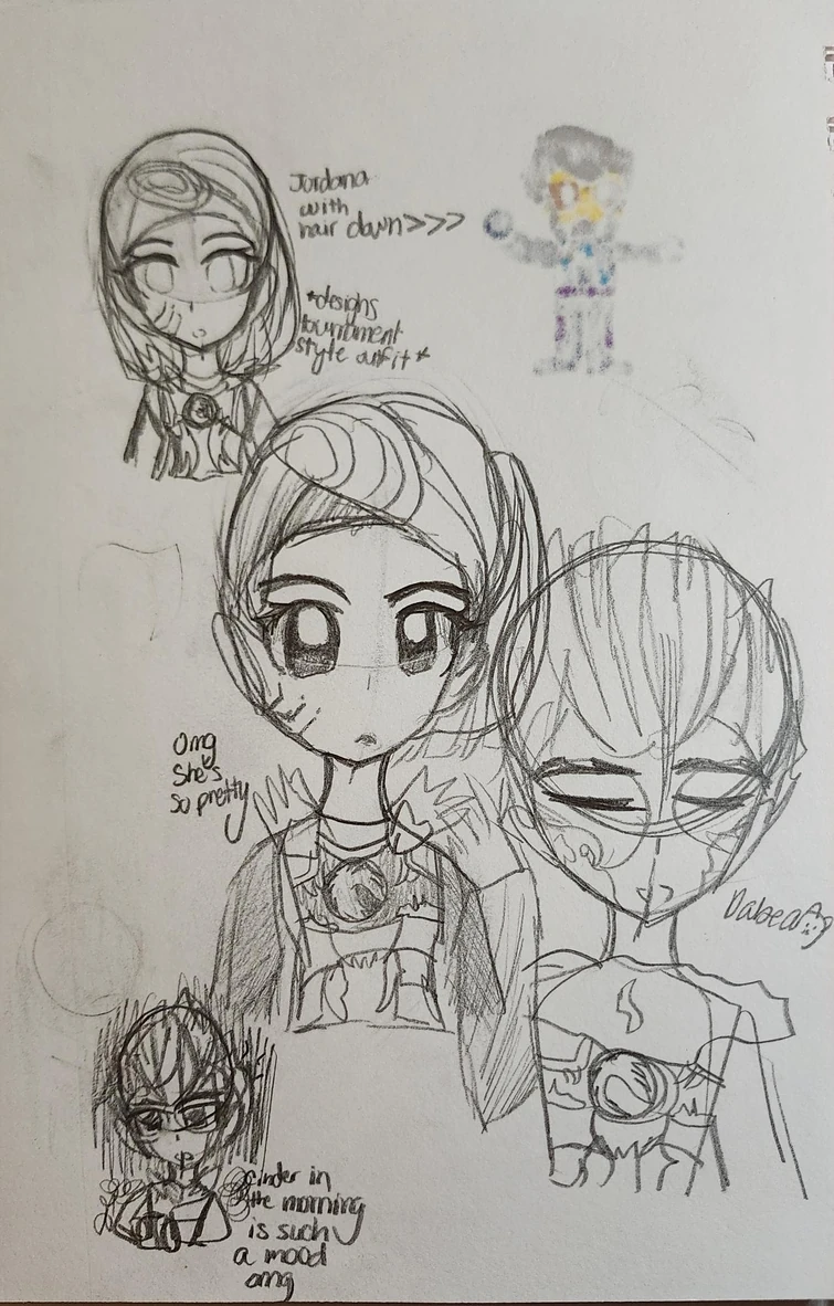 Drawings of Cinder and Jordana bc... why not :D | Fandom