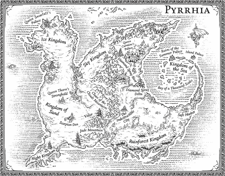 All of my Pyrrhia AU maps for your use. | Fandom