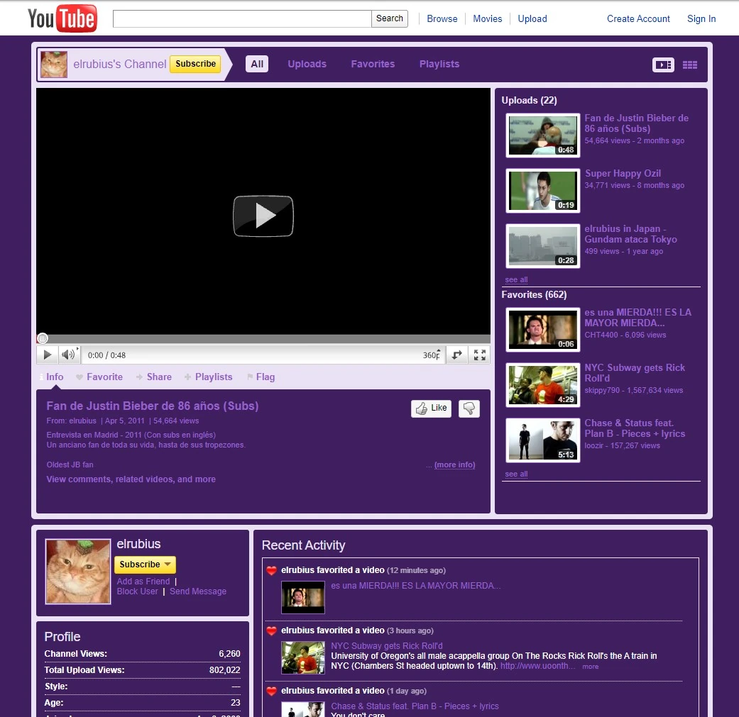 Canal de elrubius (Rubius Z) en 2011 | Fandom