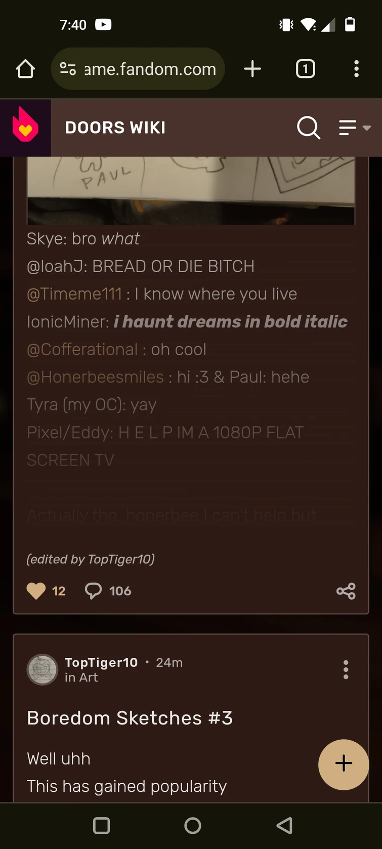 Boredom Sketches #2 | Fandom