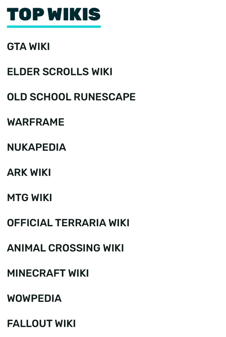 Screenshot from https://www.fandom.com/ | Fandom