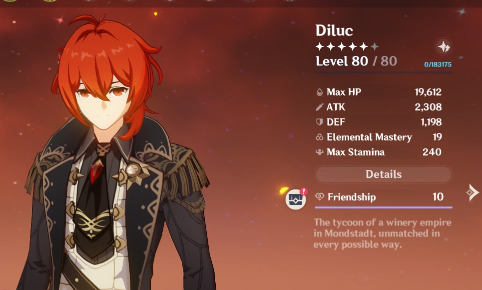 I HIT FRIENDSHIP 10 WITH DILUC LETS GOOO | Fandom