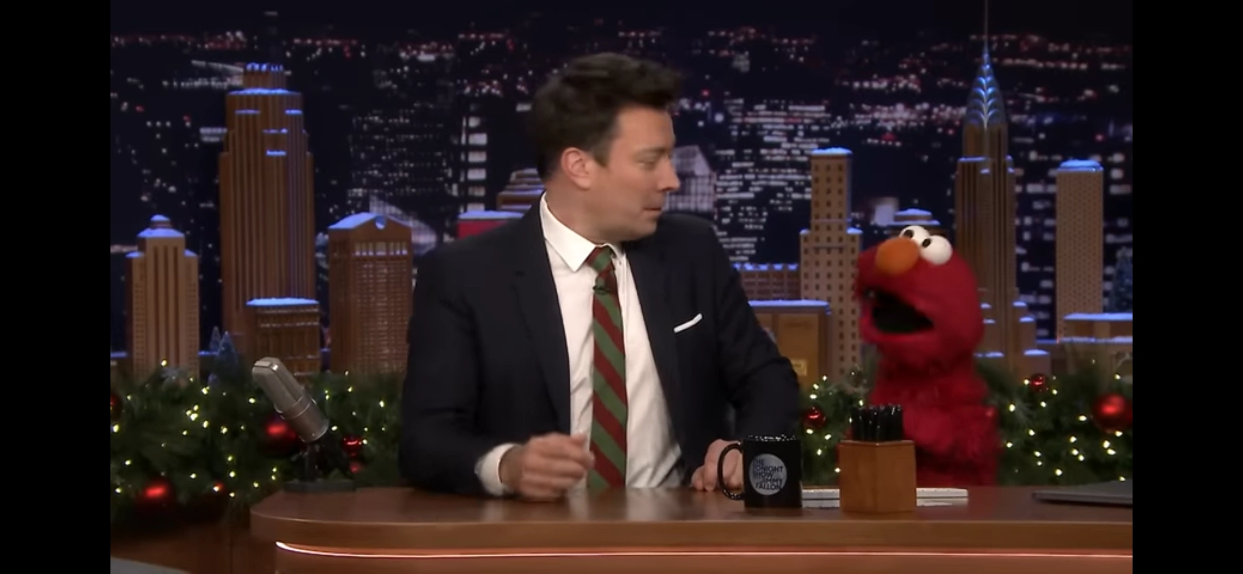 Naw jimmy Fallon had Elmo in his cabinet | Fandom