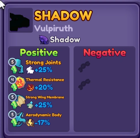 Selling shadow vulp | Fandom