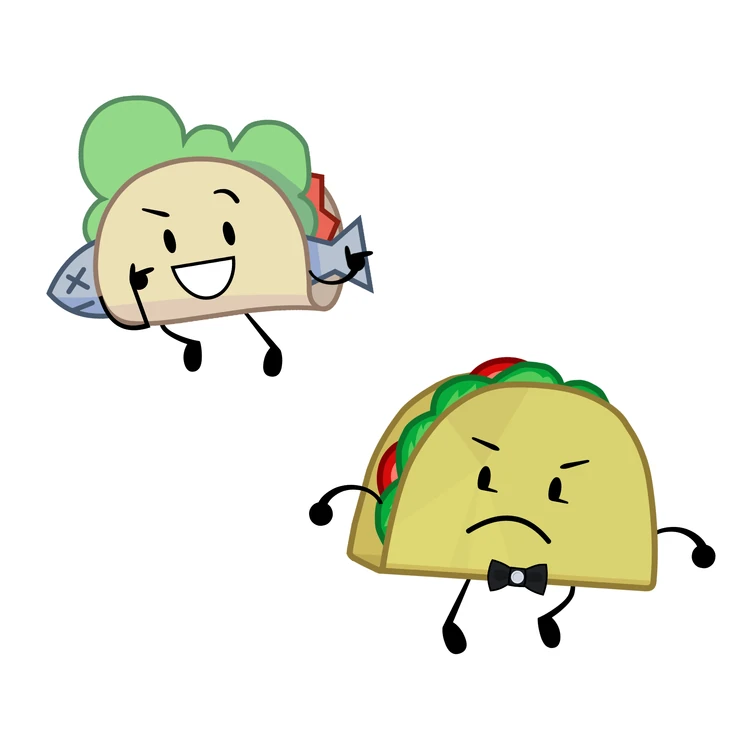 Tale of Two Tacos: The Brave and The British (BFDI Taco and II Taco ...