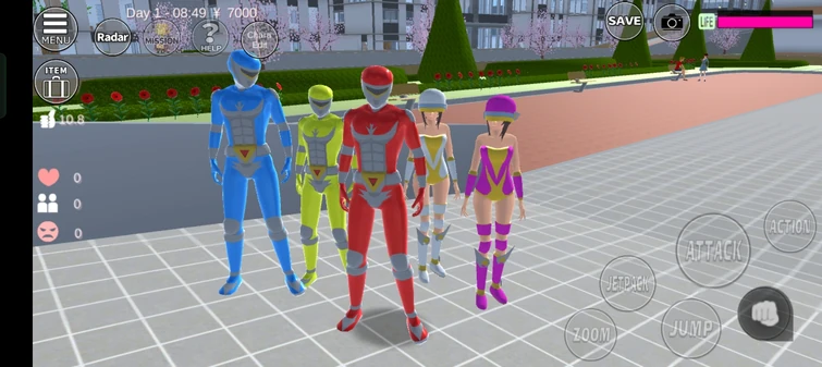 Sakura School Simulator Super Sentai And Power Rangers | Fandom