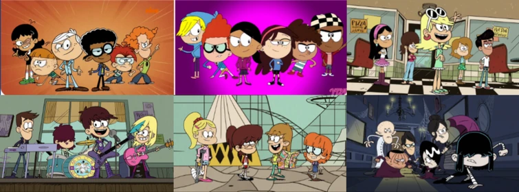 A Collage of 6 Friend Groups from The Loud House & The Casagrandes ...