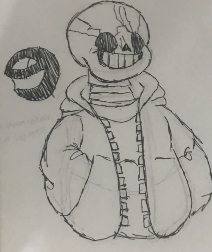 anti life sans sketch | Fandom