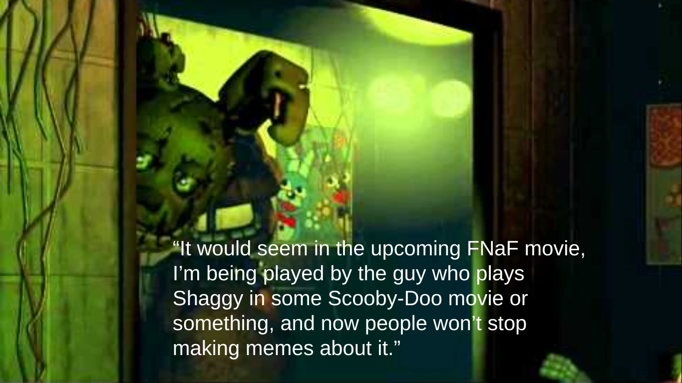 Springtrap's odd facts #16. | Fandom