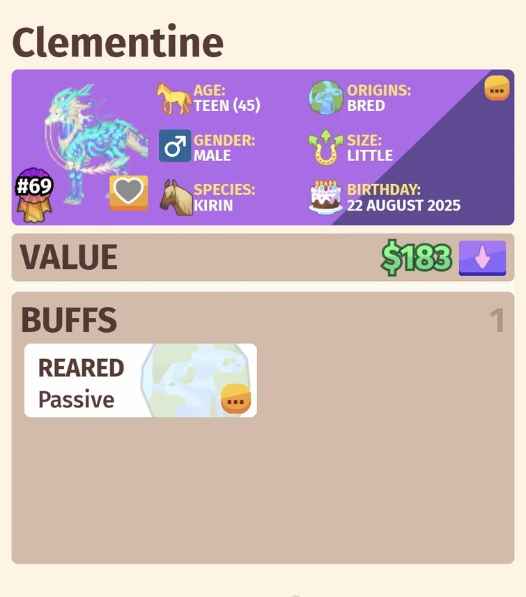 Selling cyan+amethyst kirin | Fandom