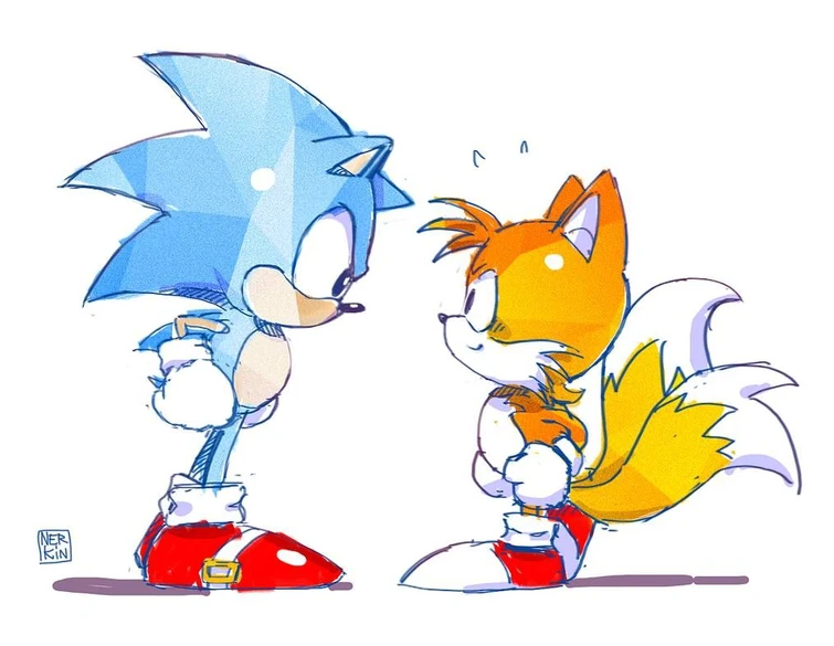 Sonic and Tails staring contest. | Fandom