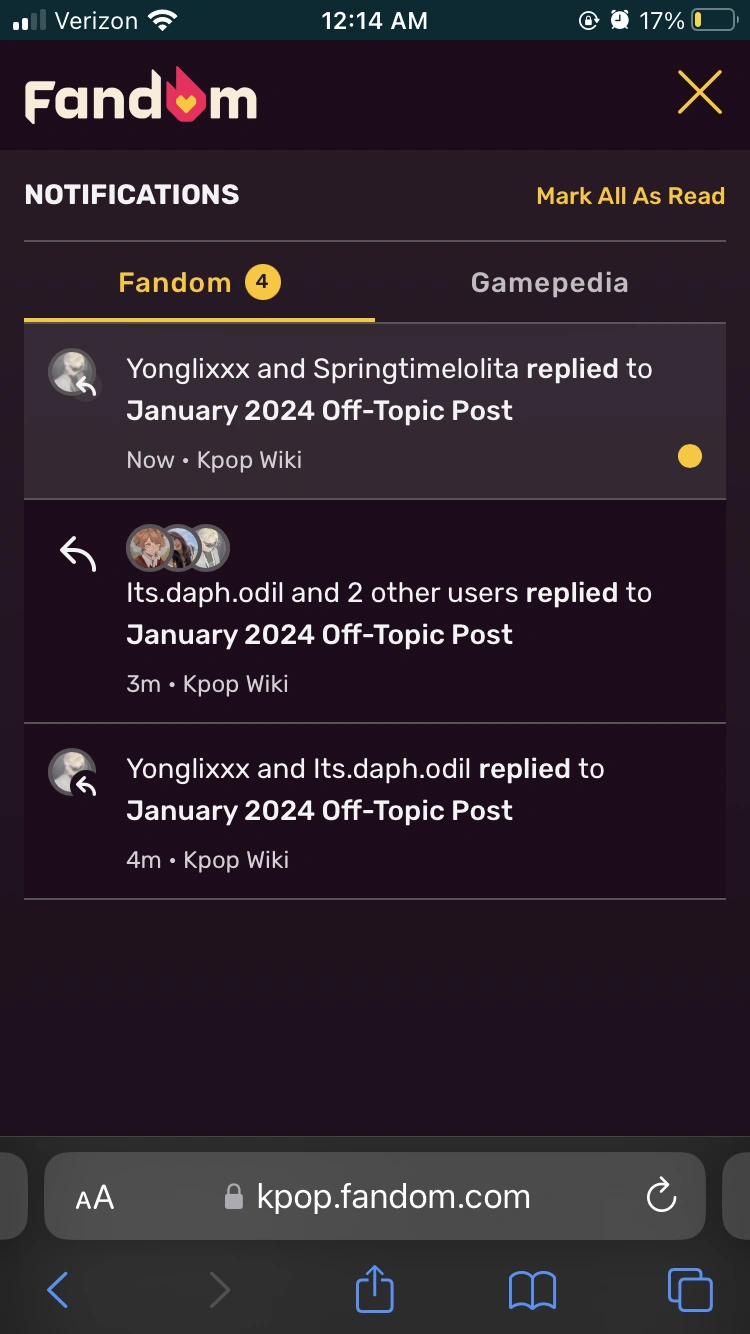 Notifs aren’t working | Fandom