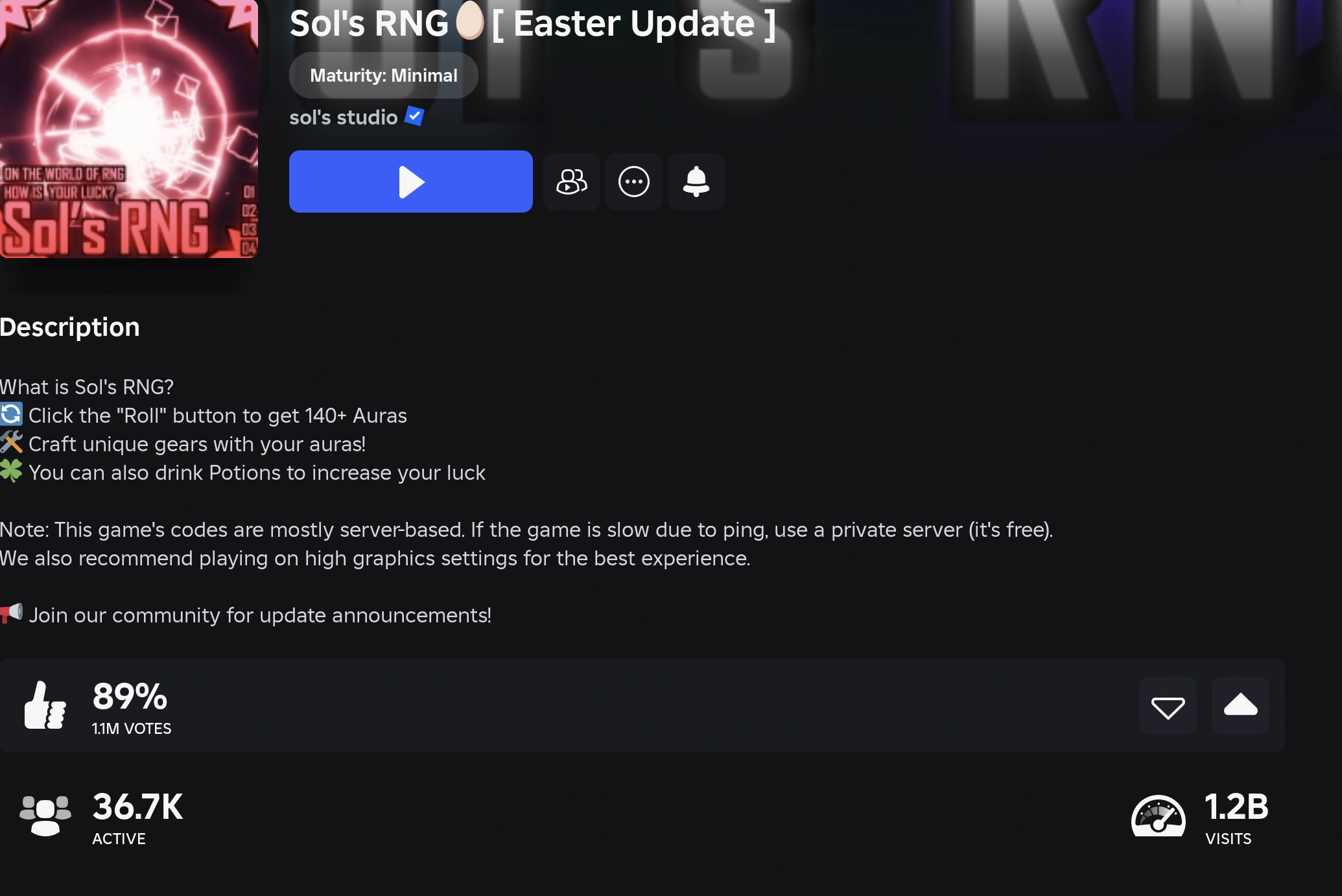 sols rng highest collected visit!!!! | Fandom