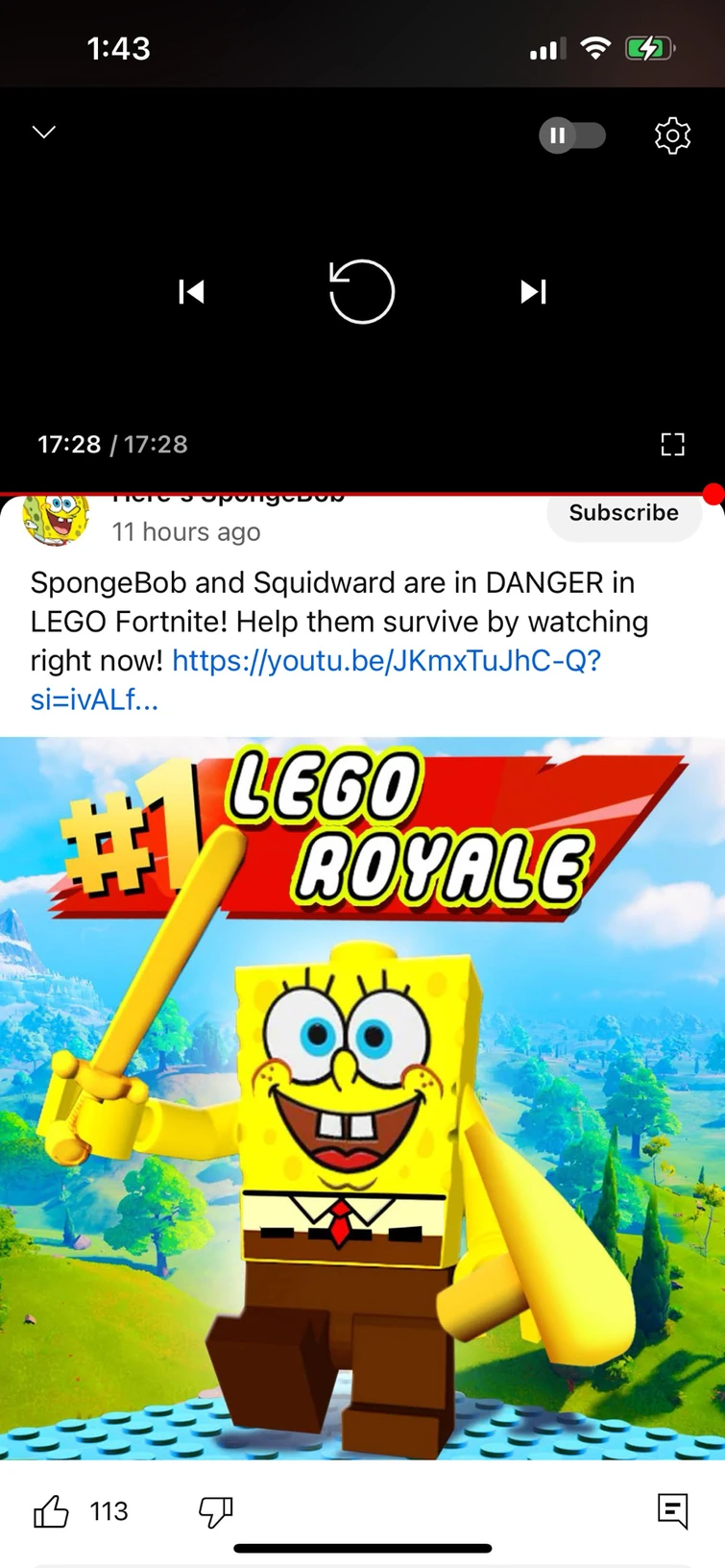 SpongeBob in LEGO fortnite | Fandom