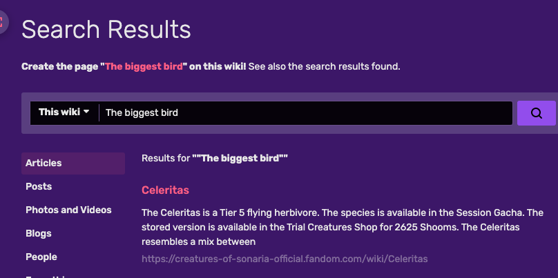 cos biggest bird confirmed real | Fandom