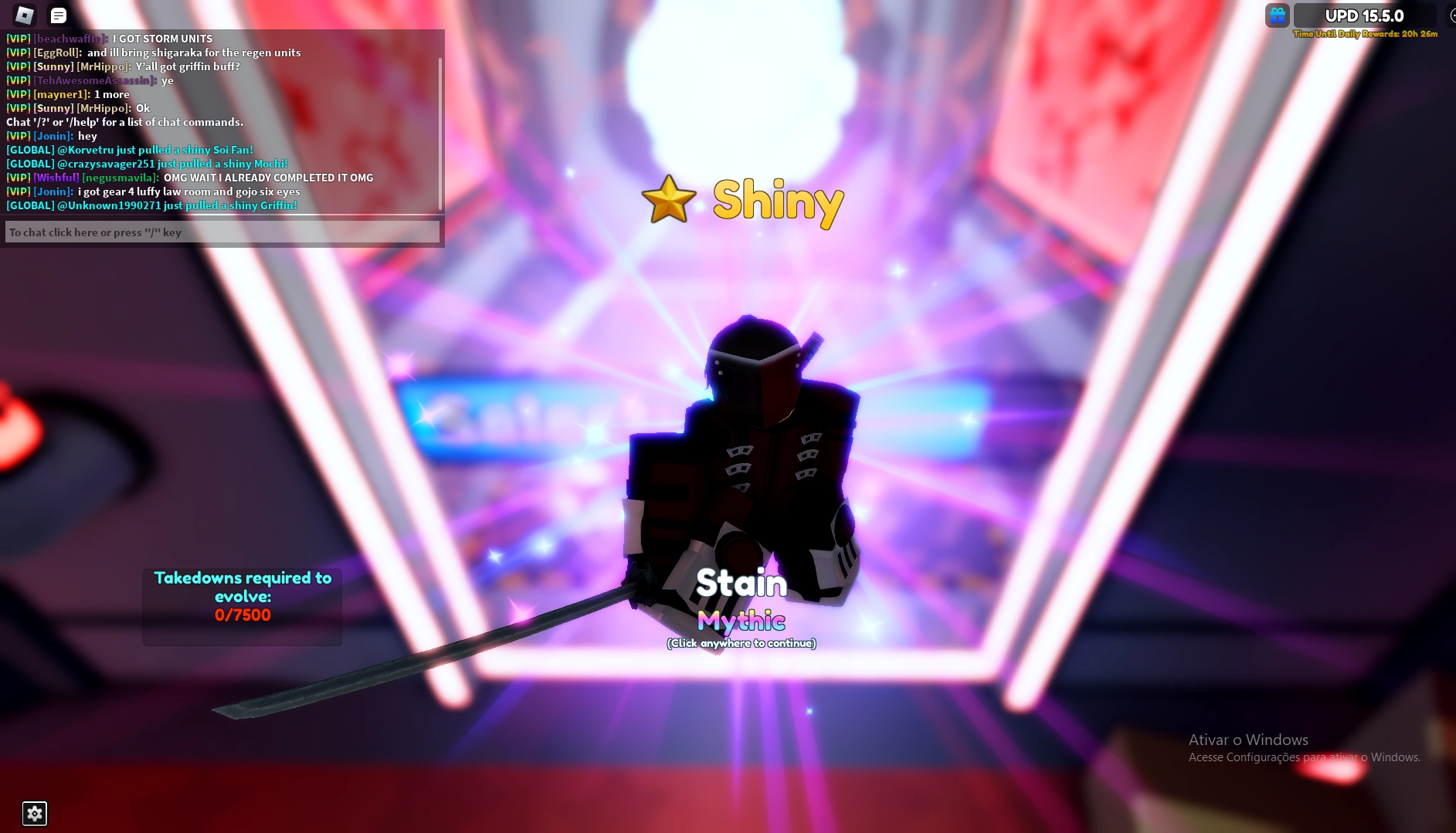 BRO I GOT MY FIRST SHINY MYTHIC IN THE GAME AND IT WAS STAIN NO WAY ...