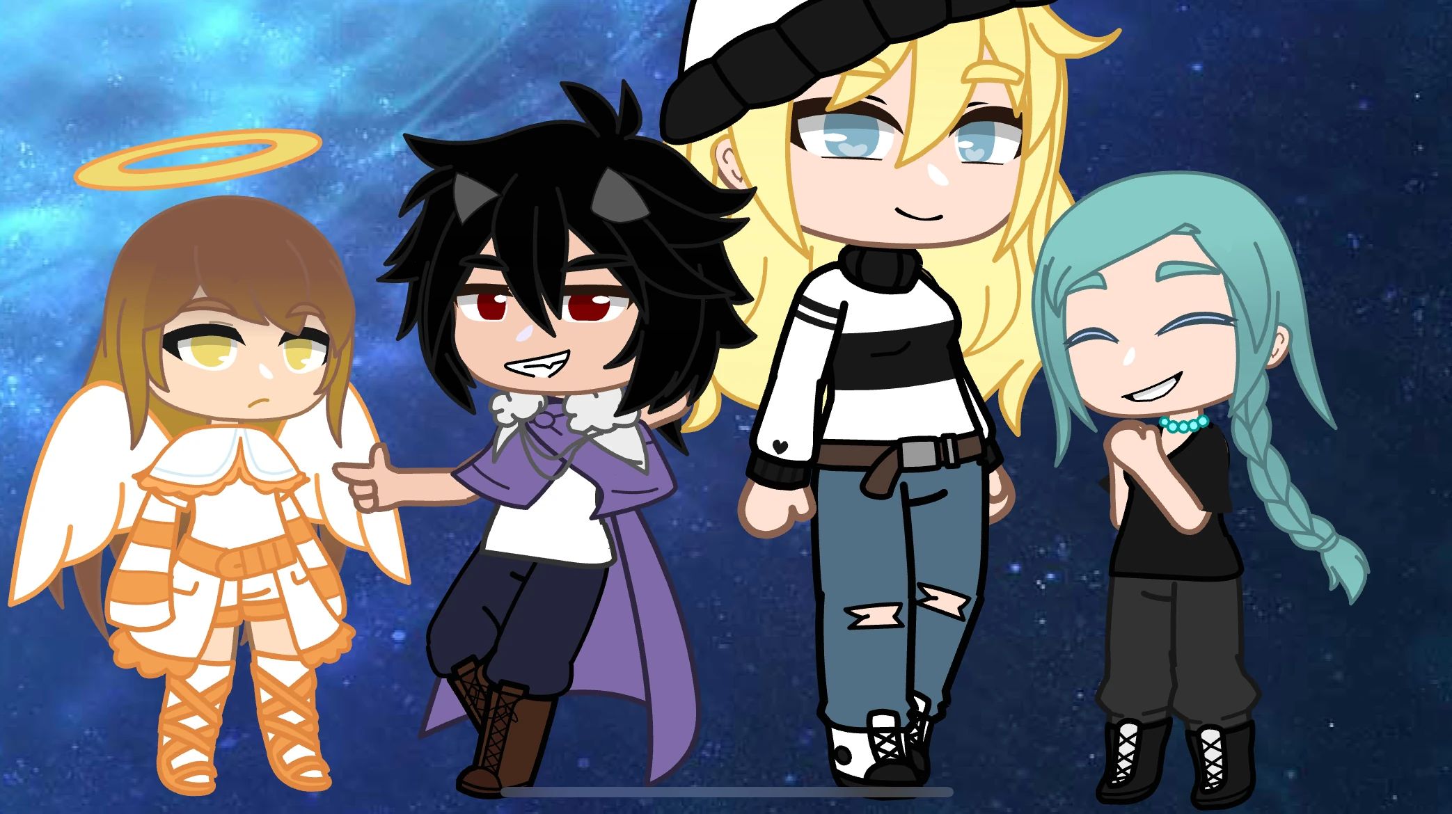 I made Peanut, Boba, Chloe, and Reyna in Gacha club | Fandom