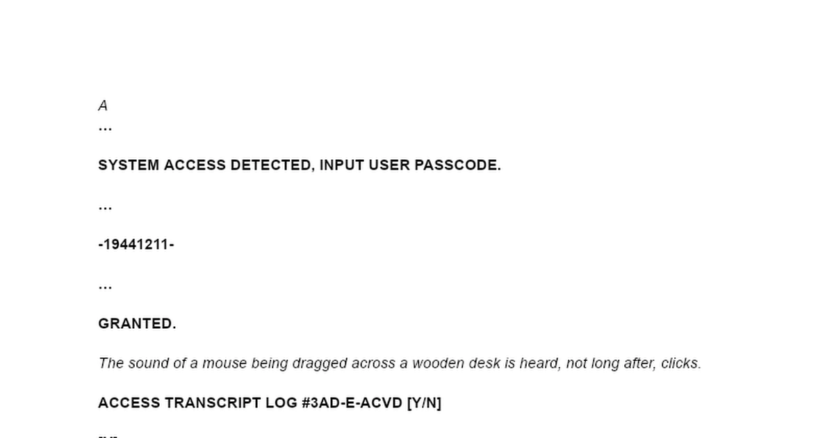ACVDAU - Lore Transcript A | Fandom