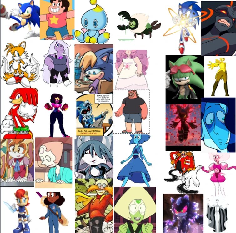 Steven Universe and Sonic comparison thingymajigywhozeewhatzit | Fandom