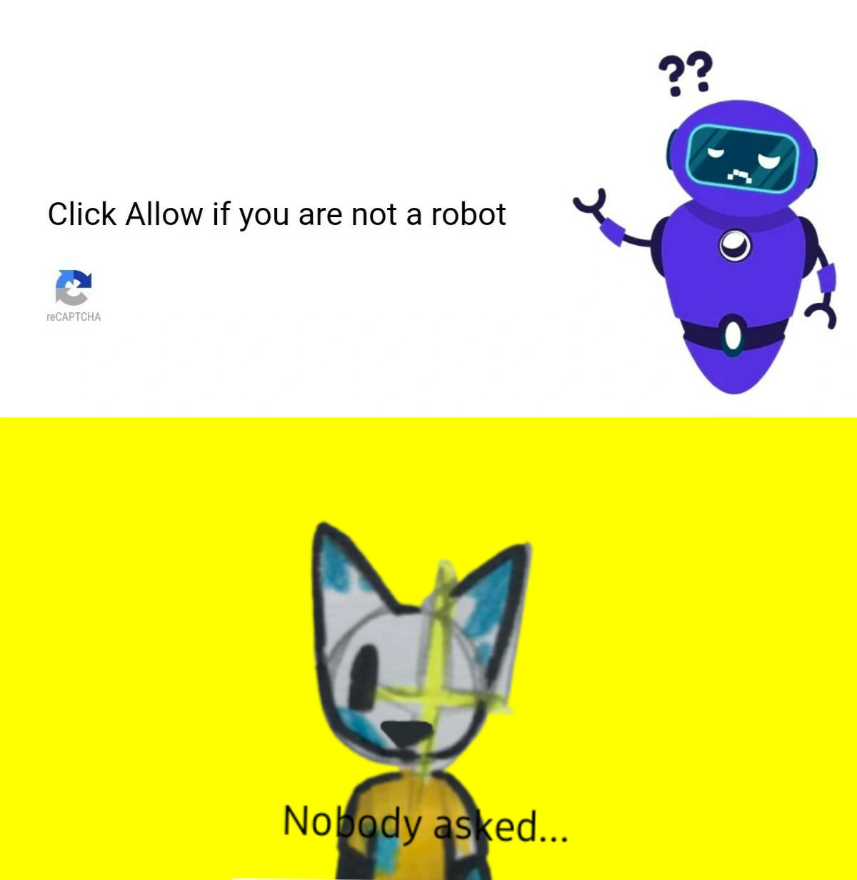 Nobody asked meme | Fandom