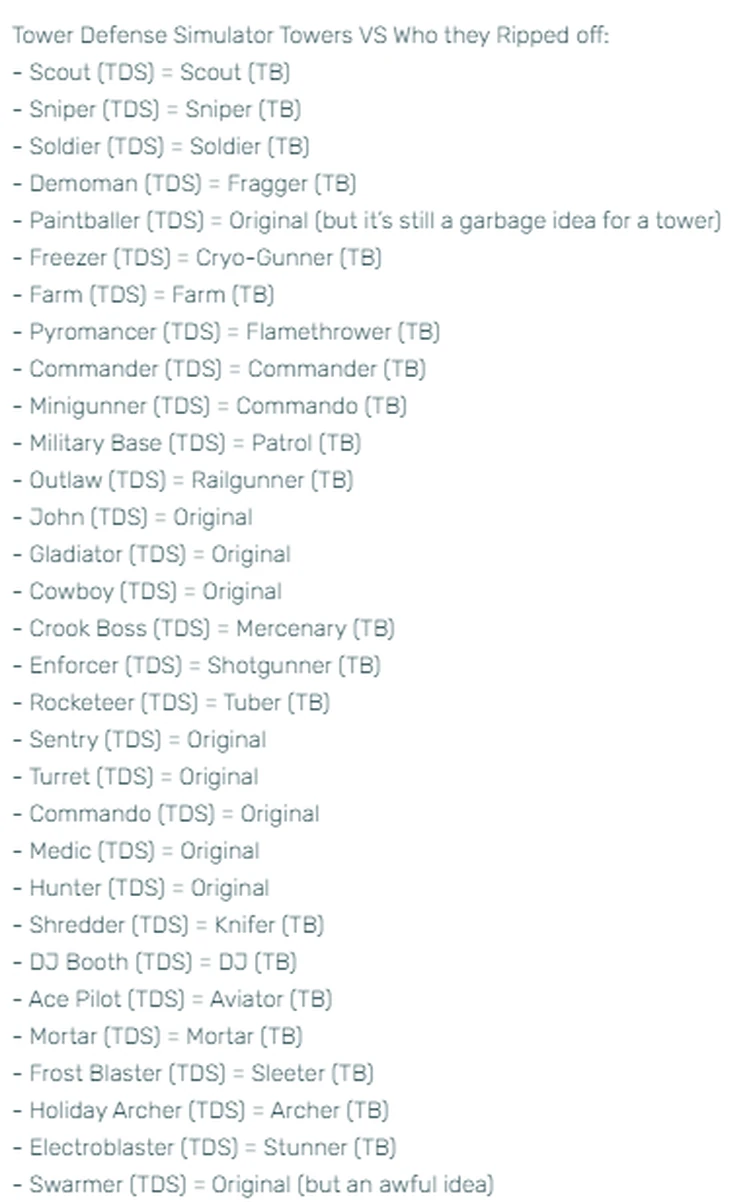 Tower Defense Simulator is NOT a Copy of Tower Battles-And This is Why ...