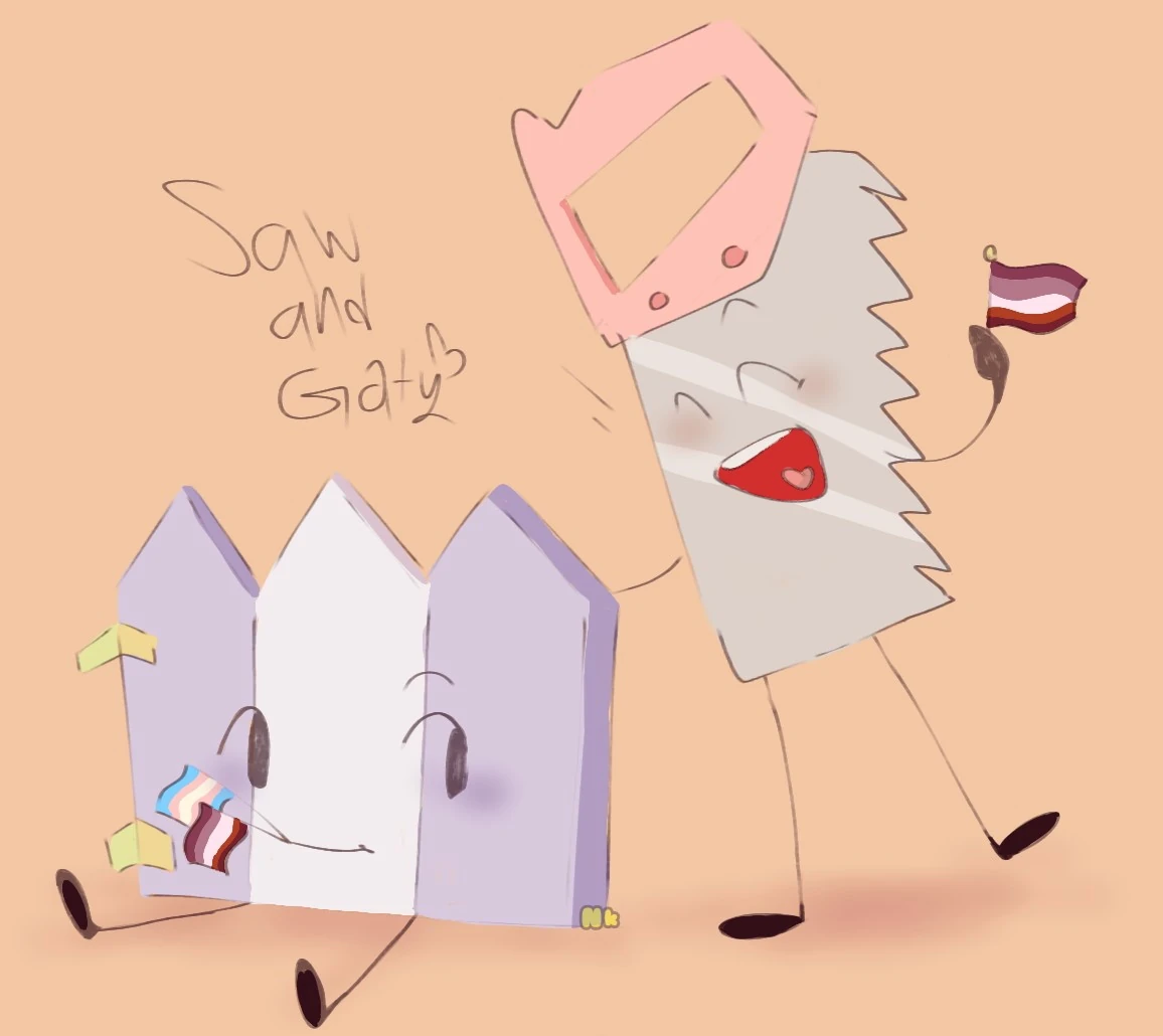 𝔻𝕣𝕒𝕨𝕚𝕟𝕘 ℙ𝕣𝕚𝕕𝕖 𝕔𝕙𝕒𝕣𝕒𝕔𝕥𝕖𝕣𝕤: Day Two: Saw n´ Gaty | Fandom