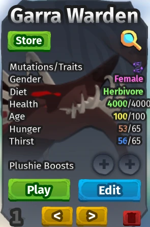 Selling shadow mutation Garra warden 6.5-8k | Fandom