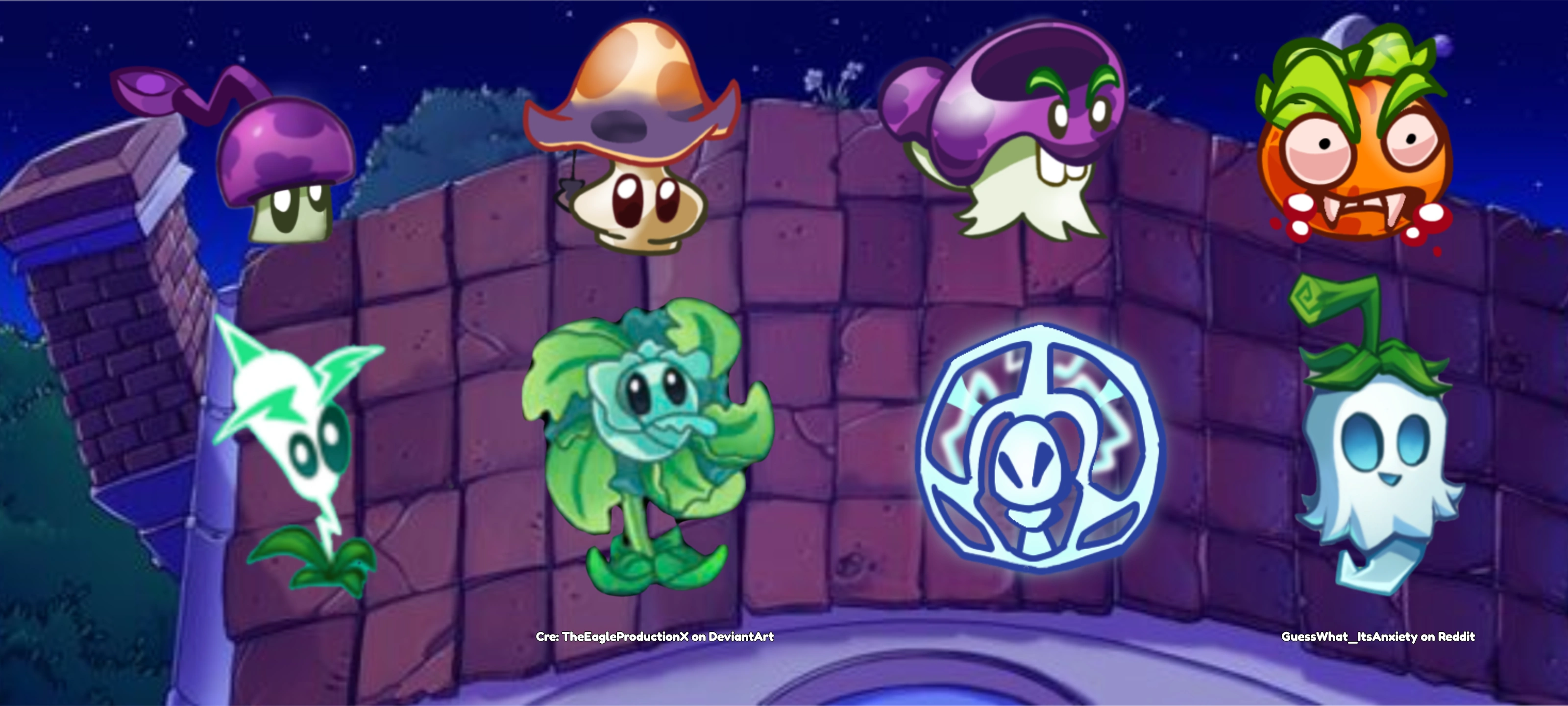 The Moon Plants of PvZ DLC 6th World in PvZ3 ArtStyle | Fandom