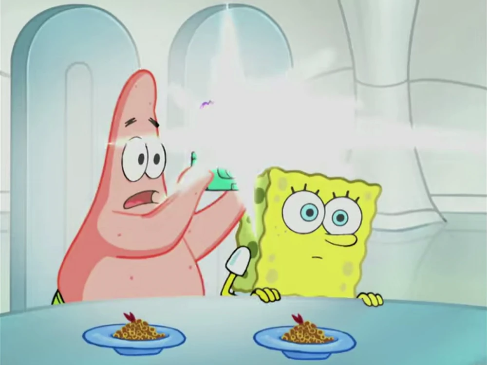 What is Patrick taking a picture of? (Wrong answers only) | Fandom