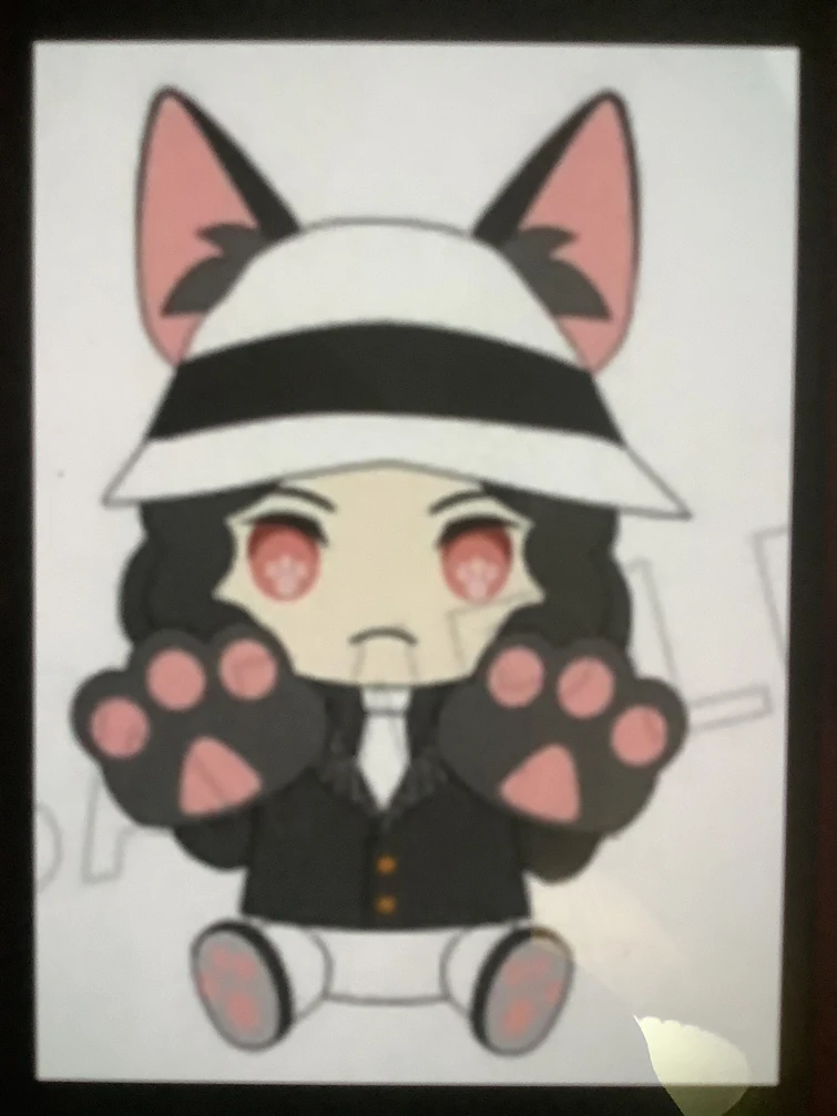 Muzan with cat ears and paws | Fandom