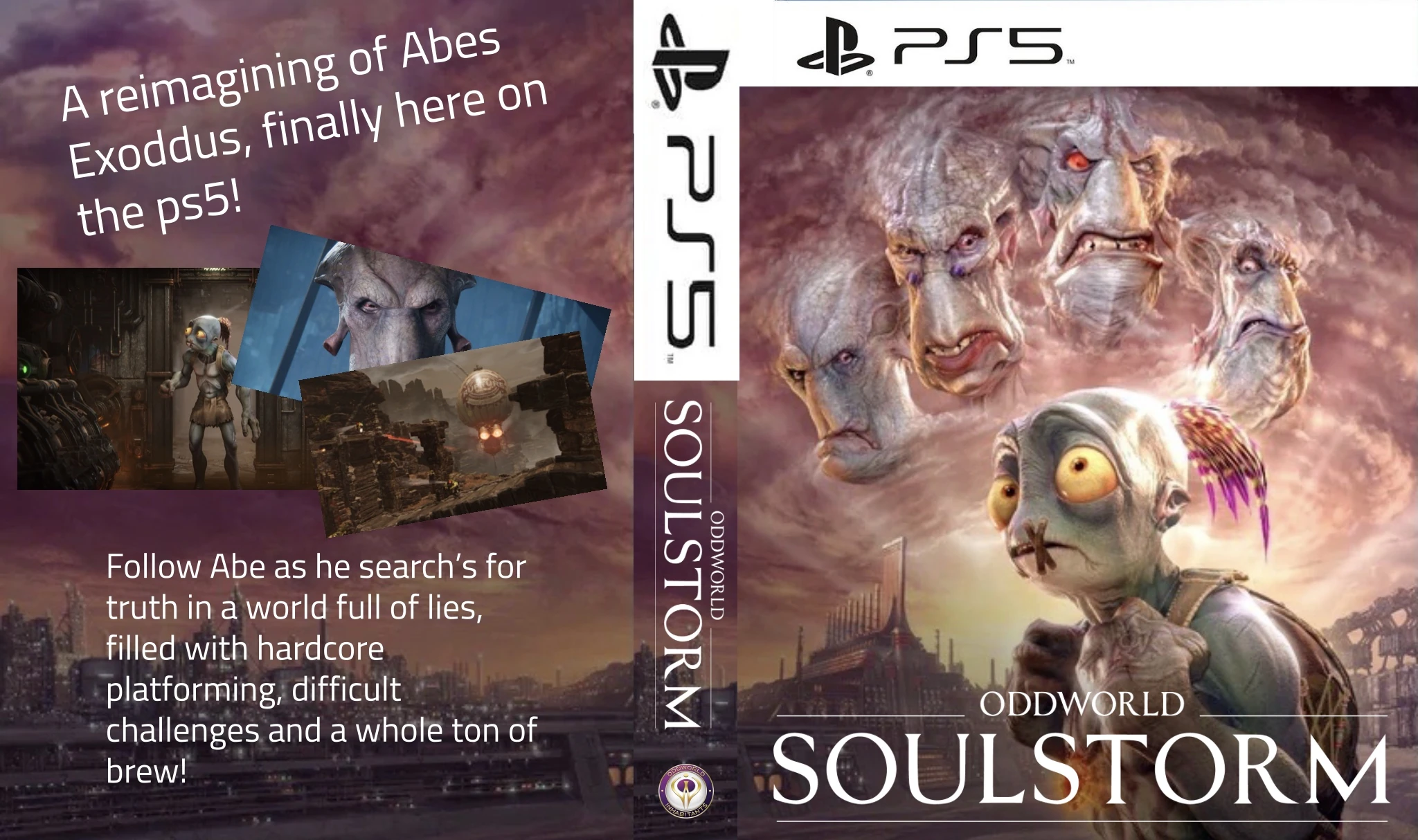Did some fan made box art for the newest upcoming Oddworld game, Soulstorm! | Fandom